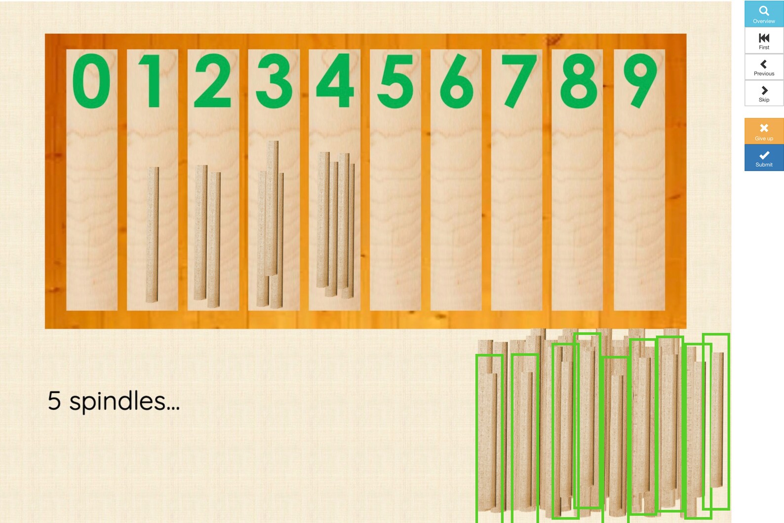 Montessori Spindle Boxes & Spindles Math 1 Unit 1: Numeration 1-10 BOOM ...