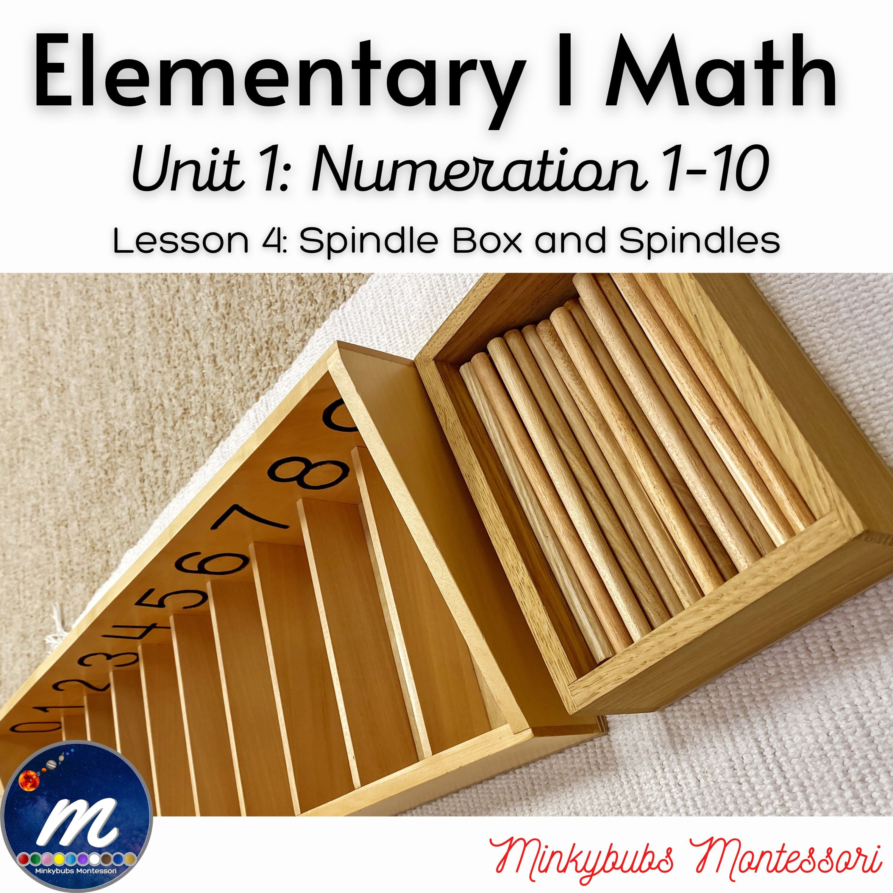 Spindle Boxes and Spindles Montessori Math Lesson Plan Numeration BC ...