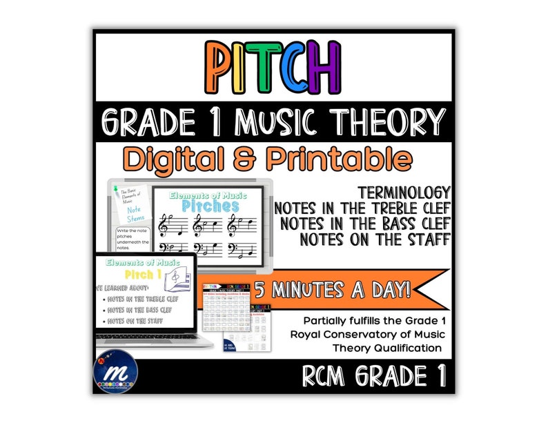Music Theory Pitch No Prep Activities Bell Ringers Starters Work Sheets ...