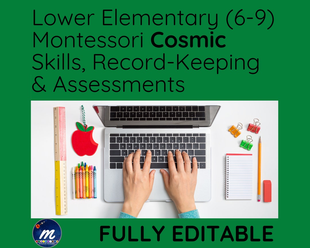 Montessori LOWER ELEMENTARY Record Keeping COSMIC Yr 1 2 3 Inc Lower El ...