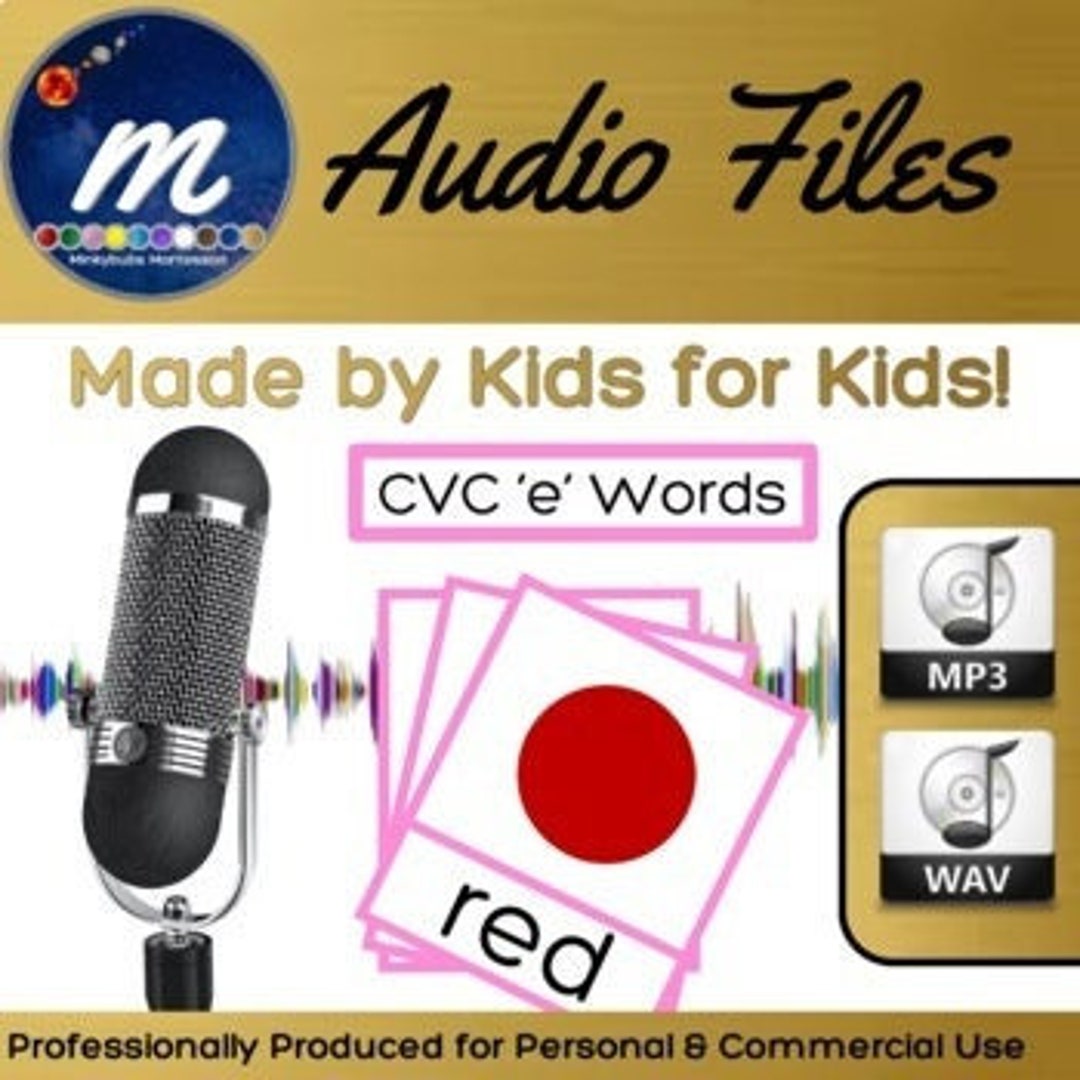 CVC Short E Words Pink Language Audio Files Made by Kids for Kids MP3 ...