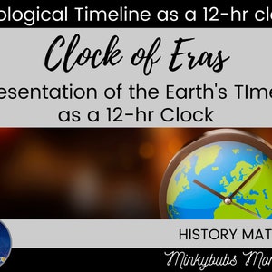 Clock of Eras Geology Timeline Impressionistic Montessori Homeschool - Etsy