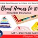 Montessori Bead Houses Printable Bead Bars Combinations of Numbers ...
