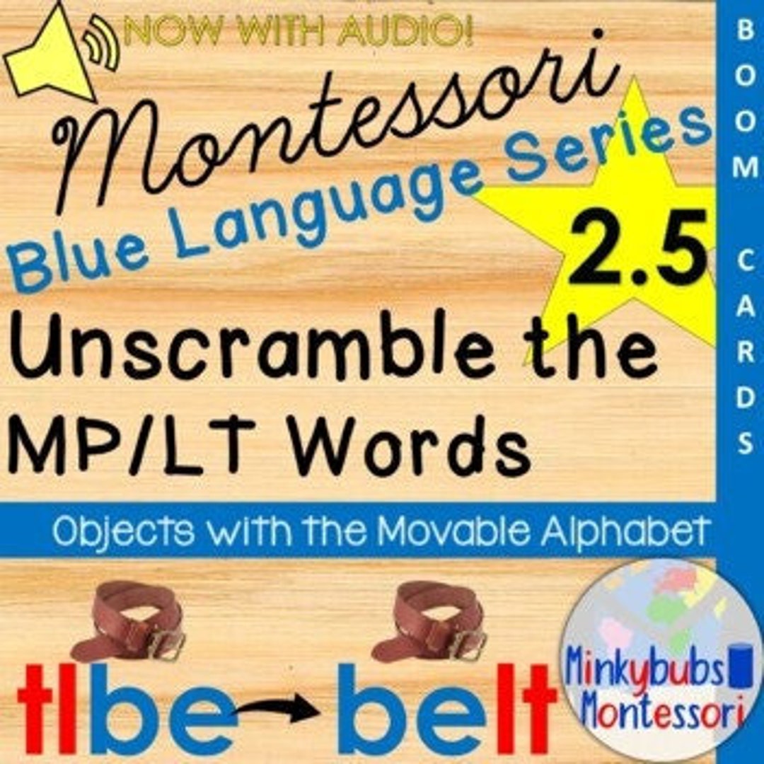 Mp Lt Blend Words Blue Language Unscramble Activities Boom Cards - Etsy