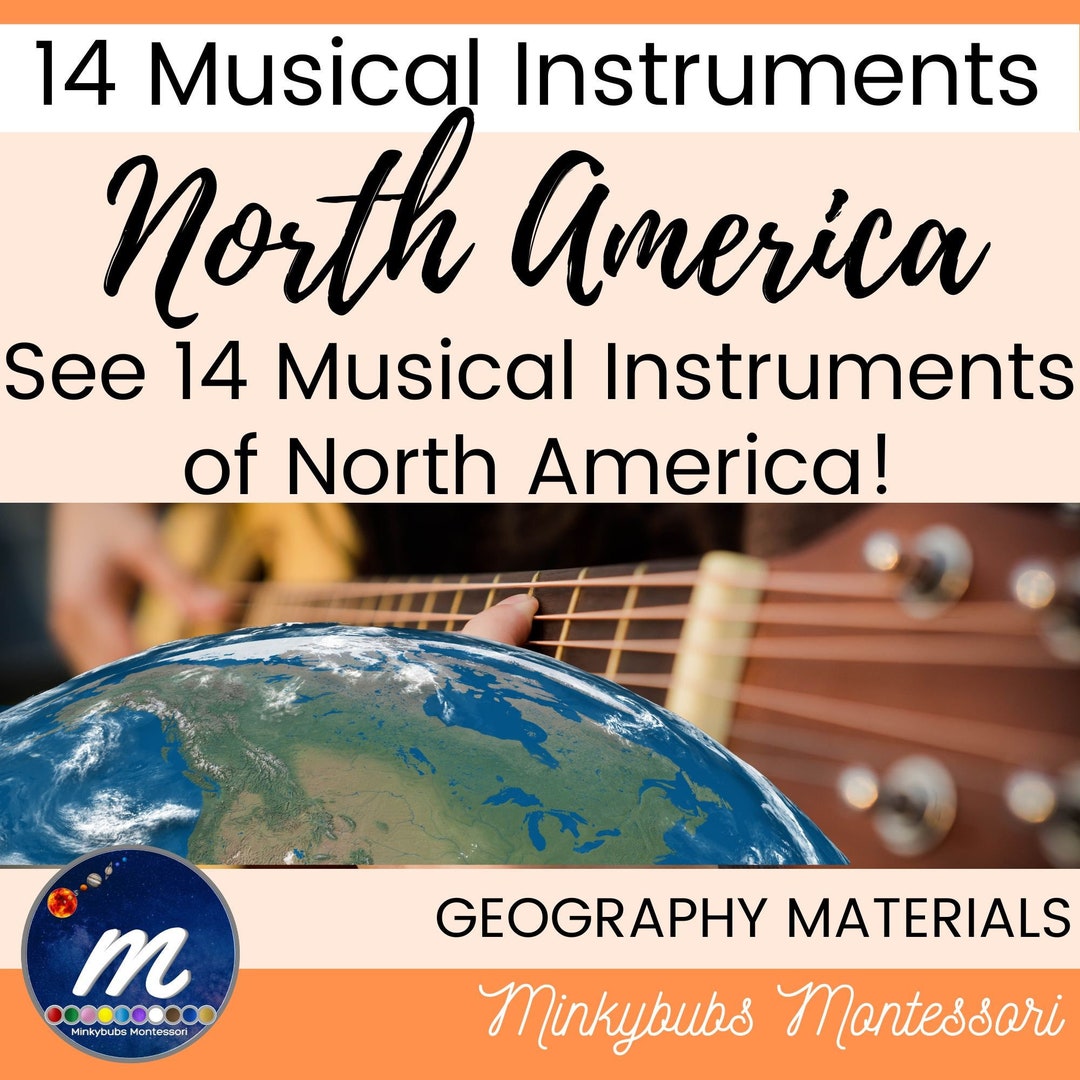 Musical Instruments of North America 3 Part Cards - Etsy