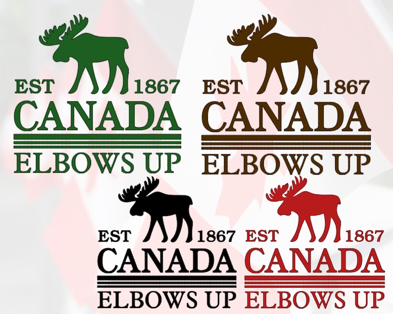 Elbows up Canada. Bumper Sticker – Vehicle Decal – 5.5" X 5" – Ships ...
