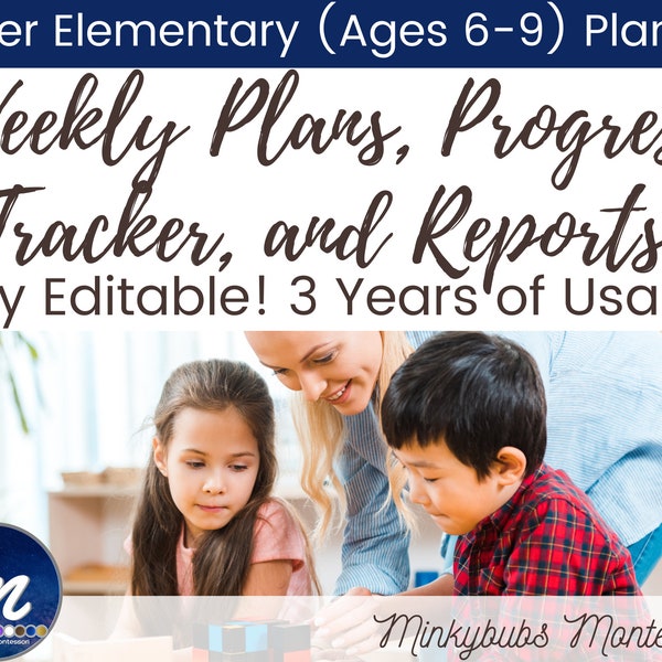 Montessori Work Plans - Etsy