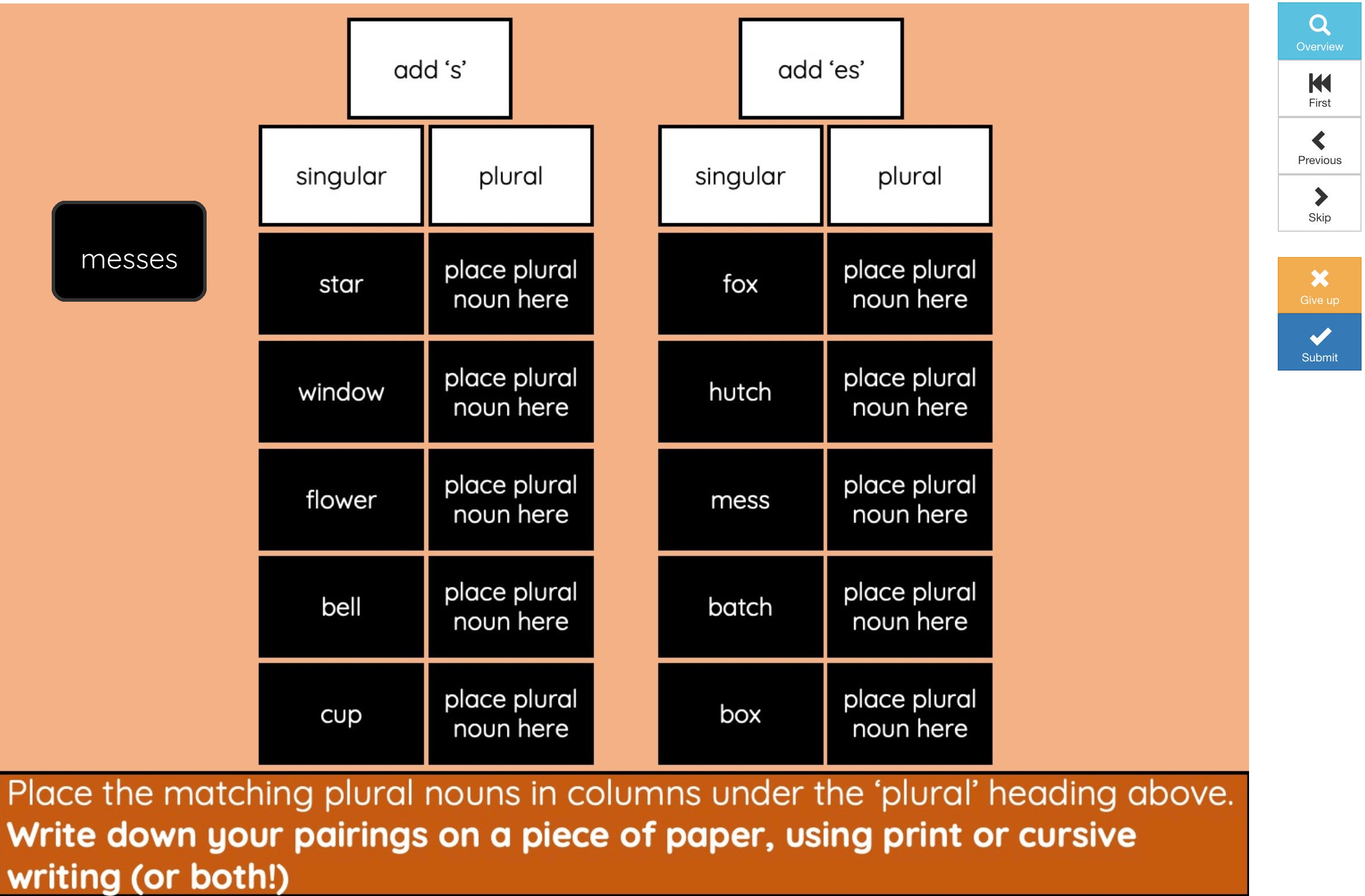 Montessori Grammar Box 2-3A BOOM Articles & Nouns Parts Speech Virtual ...