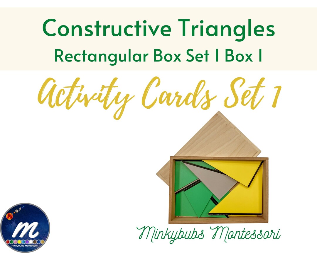 Constructive Triangles Set 1 Box 1 Rectangular Colored Activity Command ...