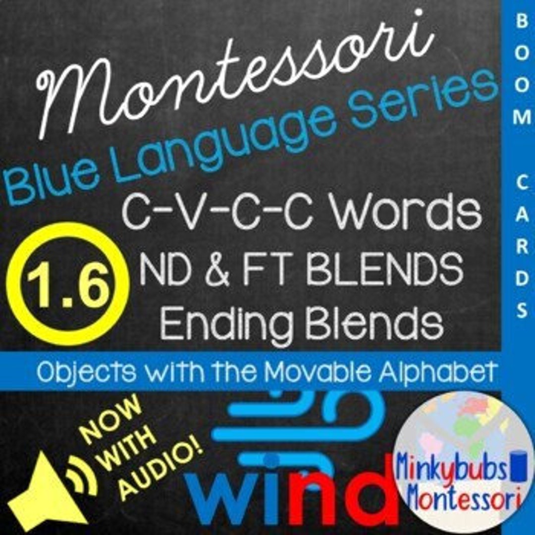 Nd Ft Blend Words Movable Alphabet Montessori Blue Language Boom Cards ...