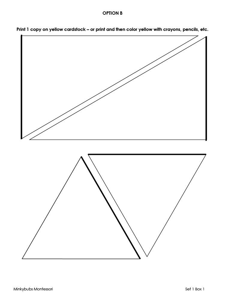 Constructive Triangles Rectangular Colored Set 1 Box 1 Printable Print ...