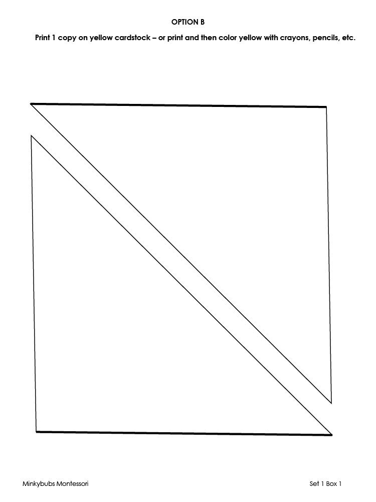 Constructive Triangles Rectangular Colored Set 1 Box 1 Printable Print ...