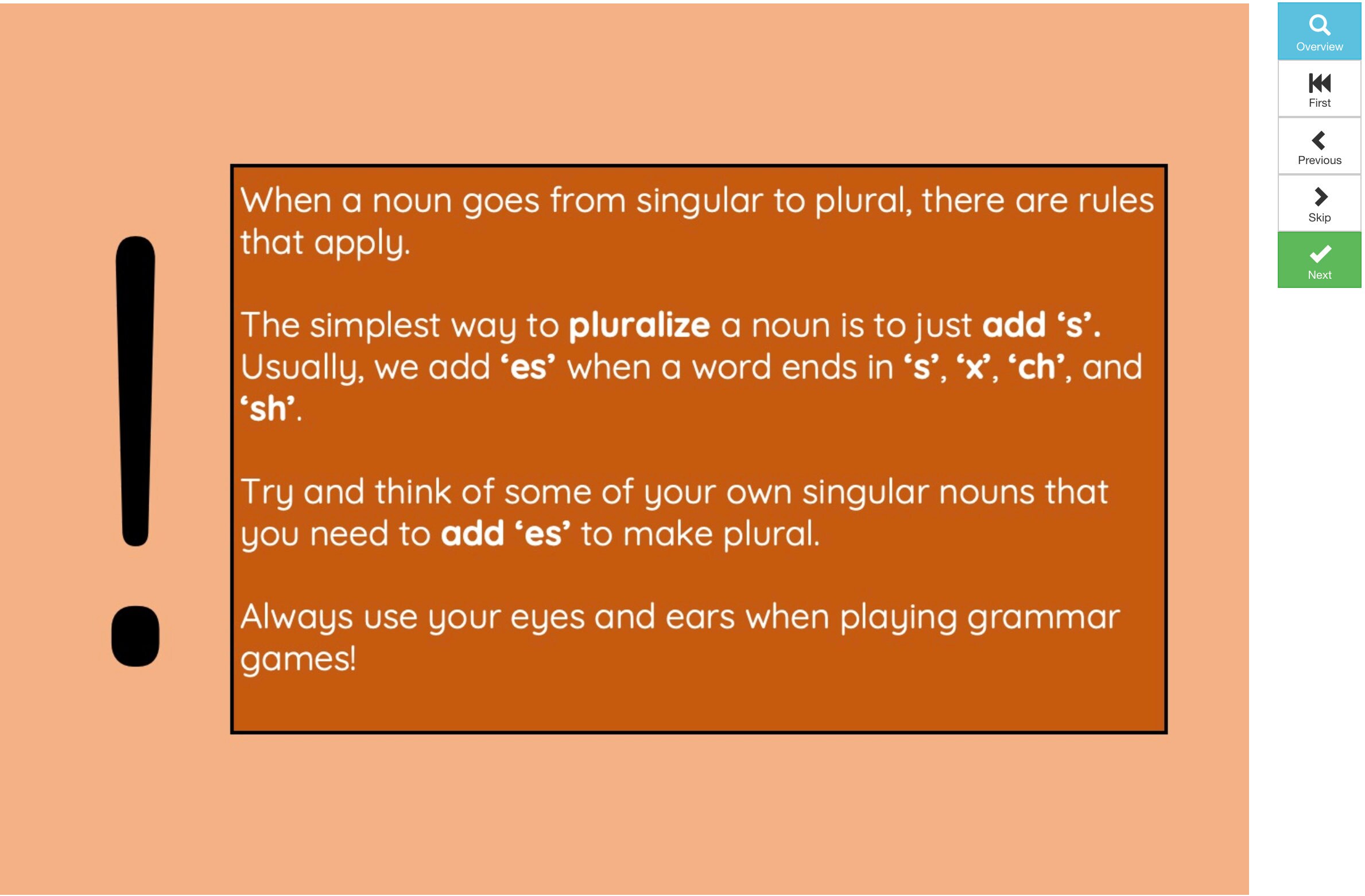 Montessori Grammar Box 2-3A BOOM Articles & Nouns Parts Speech Virtual ...