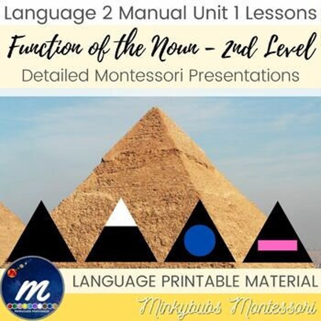 Noun Types Advanced Montessori Lessons Detailed - Etsy