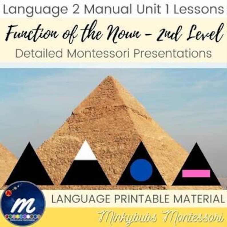 Noun Types Advanced Montessori Lessons Detailed - Etsy