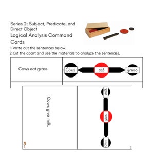 Sentence Analysis Grammar Parsing Workbook Subject Predicate Direct ...