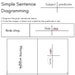 Simple Sentence Analysis Command Cards Grammar Parsing Workbook Subject ...
