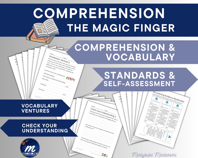 The Magic Finger Novel Study Roald Dahl No Prep Unit Study Print ...