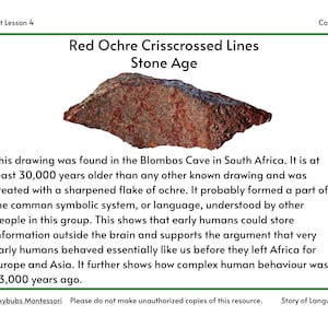 Montessori Story of Language Fourth Great Lesson Printable Video Audio ...