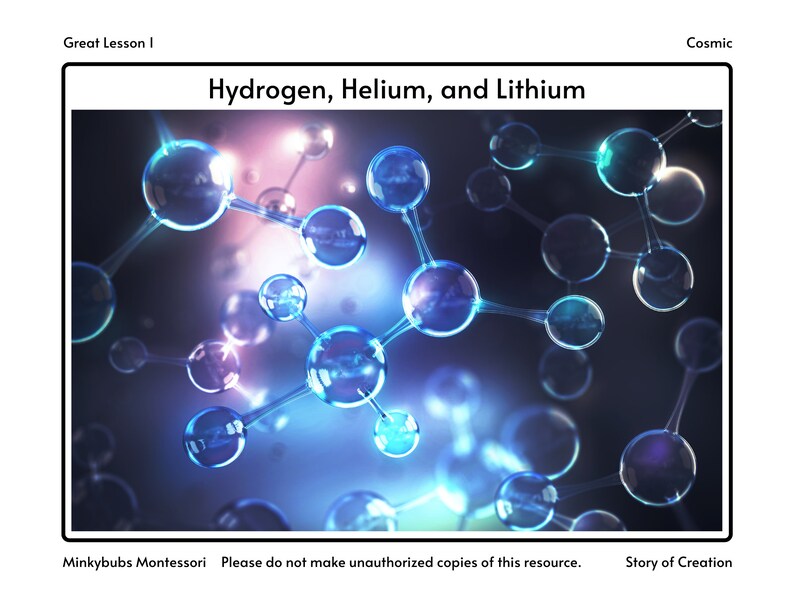 Montessori Story of Creation of Universe First Great Lesson - Etsy