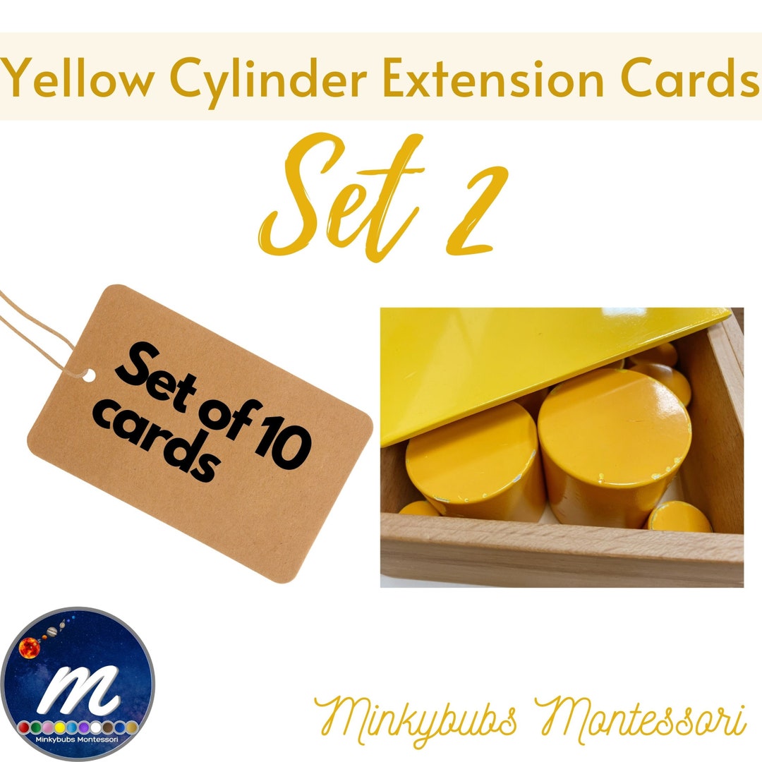 Yellow Cylinder Extension Control Cards Set 2 - Print & Go! - Etsy