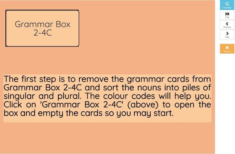 Montessori Grammar Box 2-4C BOOM Articles & Nouns Parts Speech Virtual ...