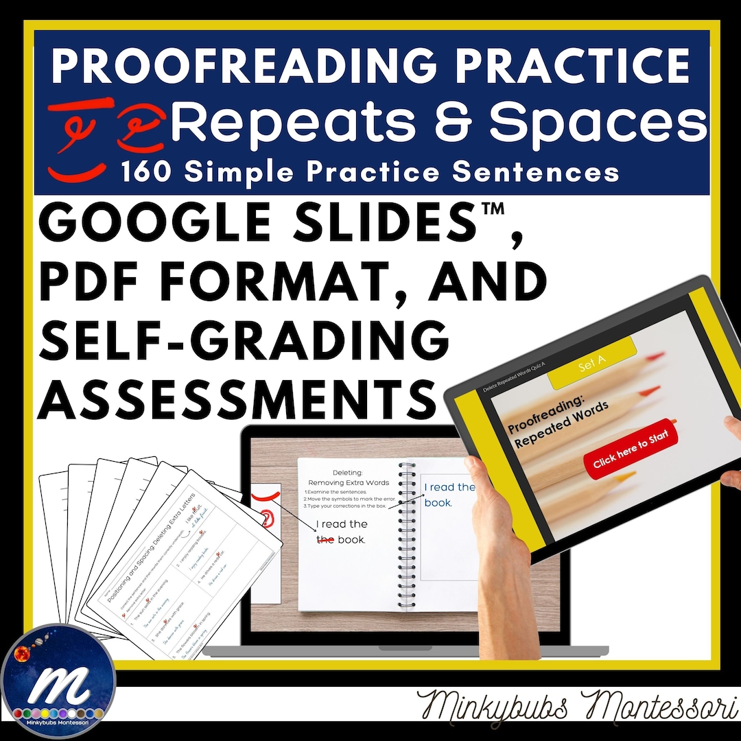 Delete Spaces Letters Proofreading Starters Bell Ringers Fast Finishers ...
