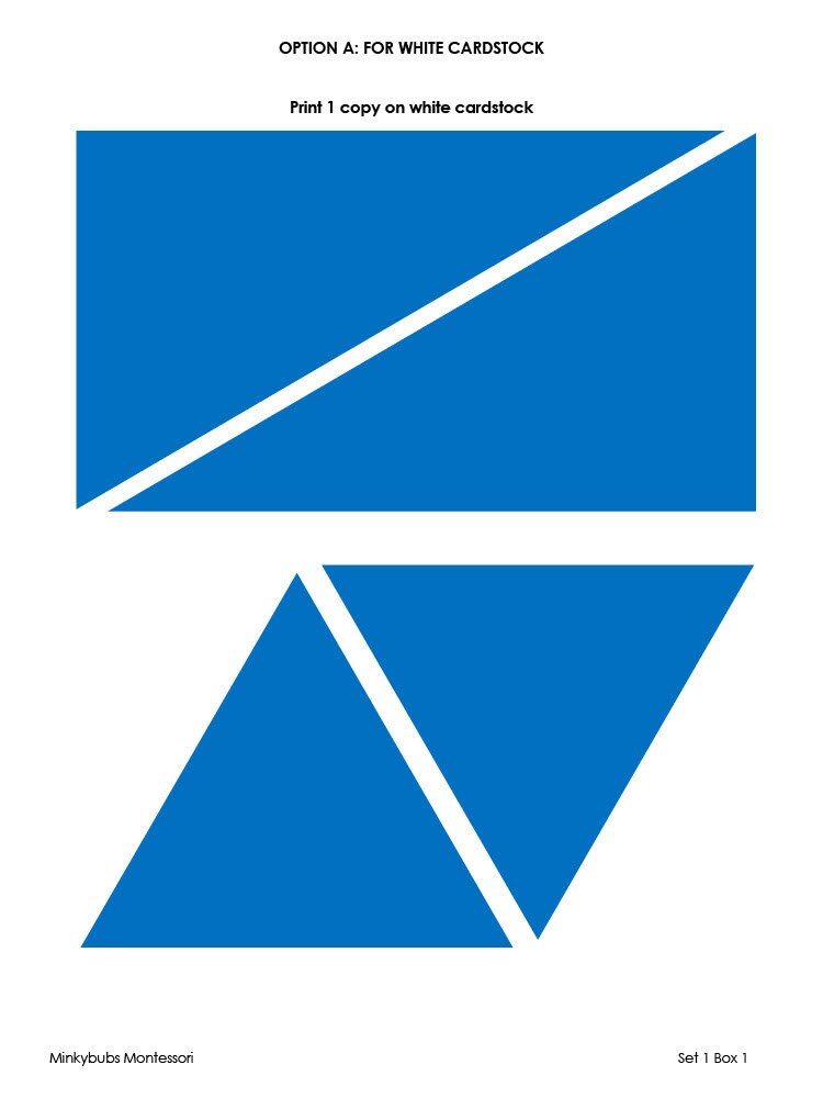 Constructive Triangles Rectangular Colored Set 1 Box 2 Printable ...