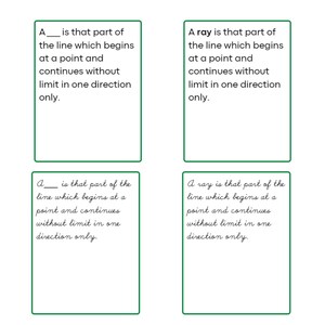 Montessori Geometry Nomenclature Cards Series 2 Study of the Line Parts ...