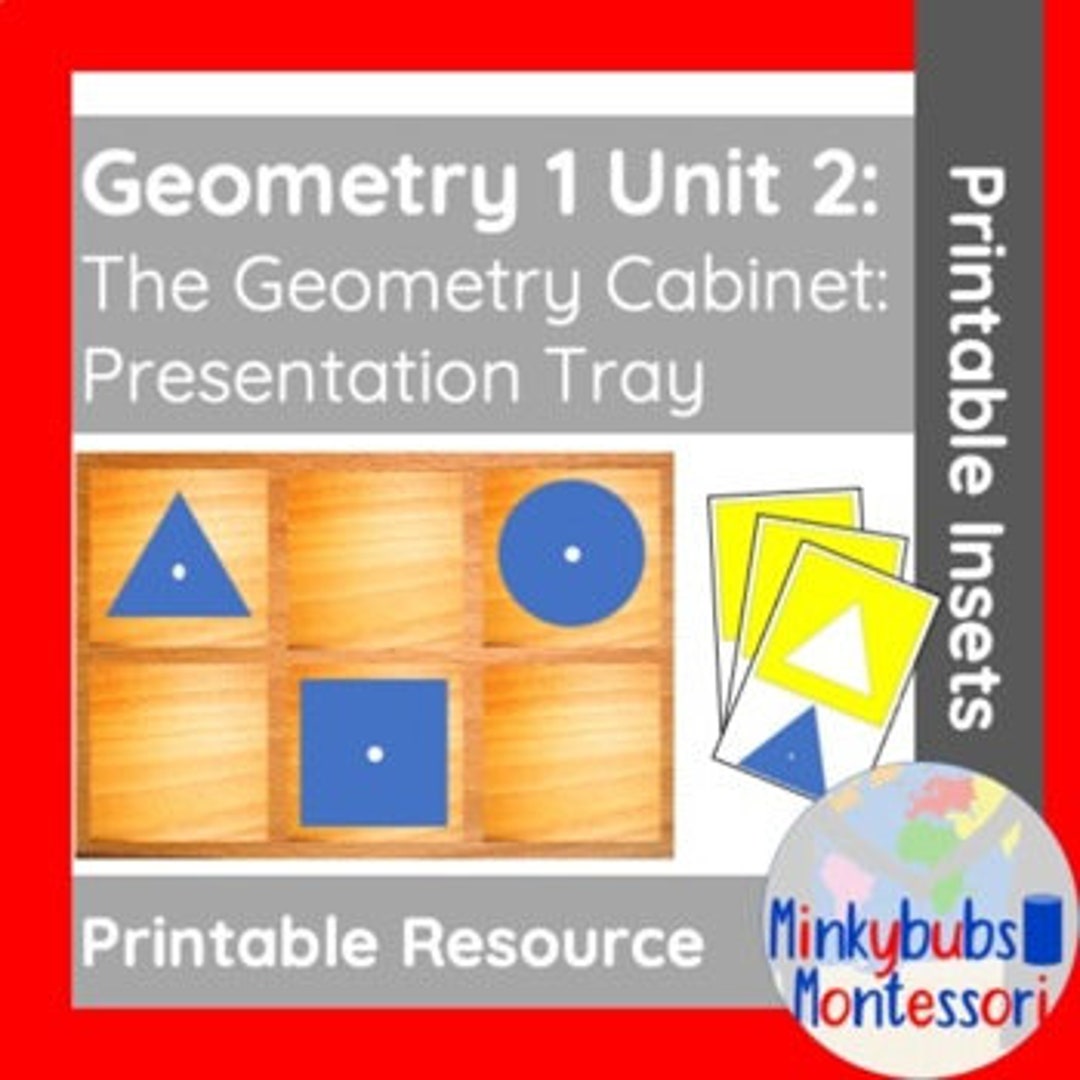 Geometry 1 2D Basic Shapes Printable Resources Cabinet Montessori Unit ...