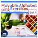 20 Movable Alphabet Pink Language Picture Cards Activity CVC Words Set ...