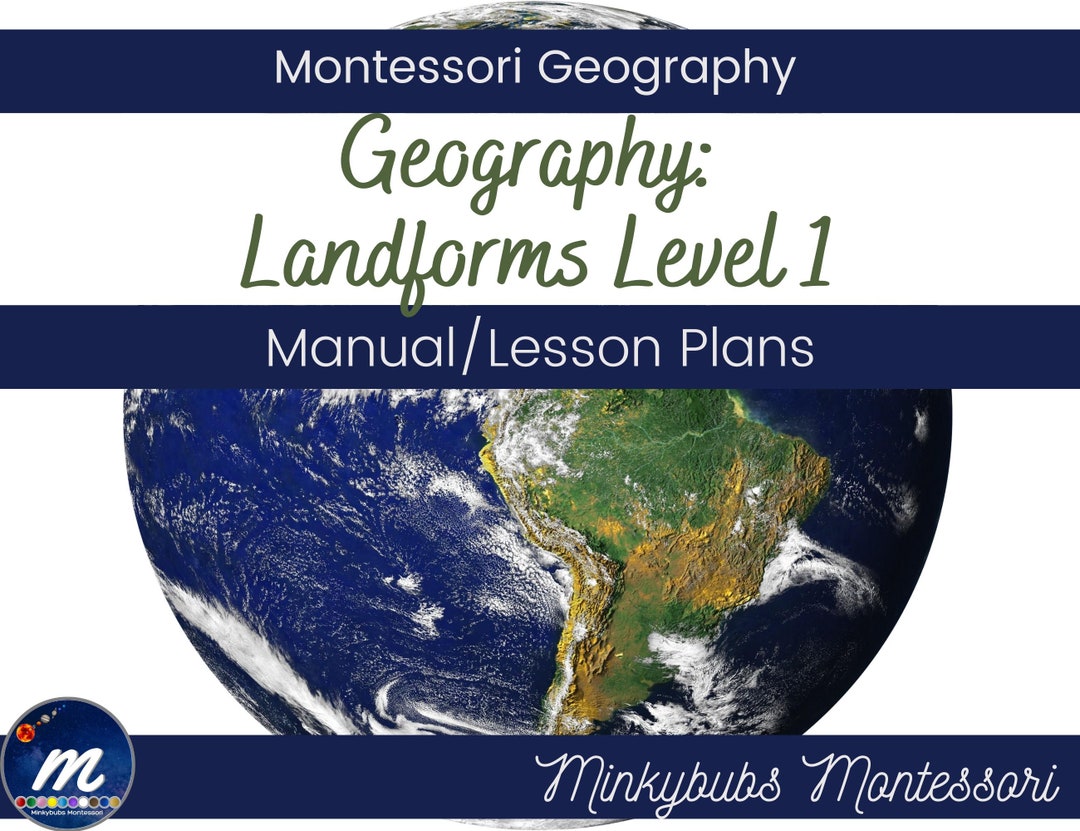 Geography Land and Water Forms Level 1 - Etsy