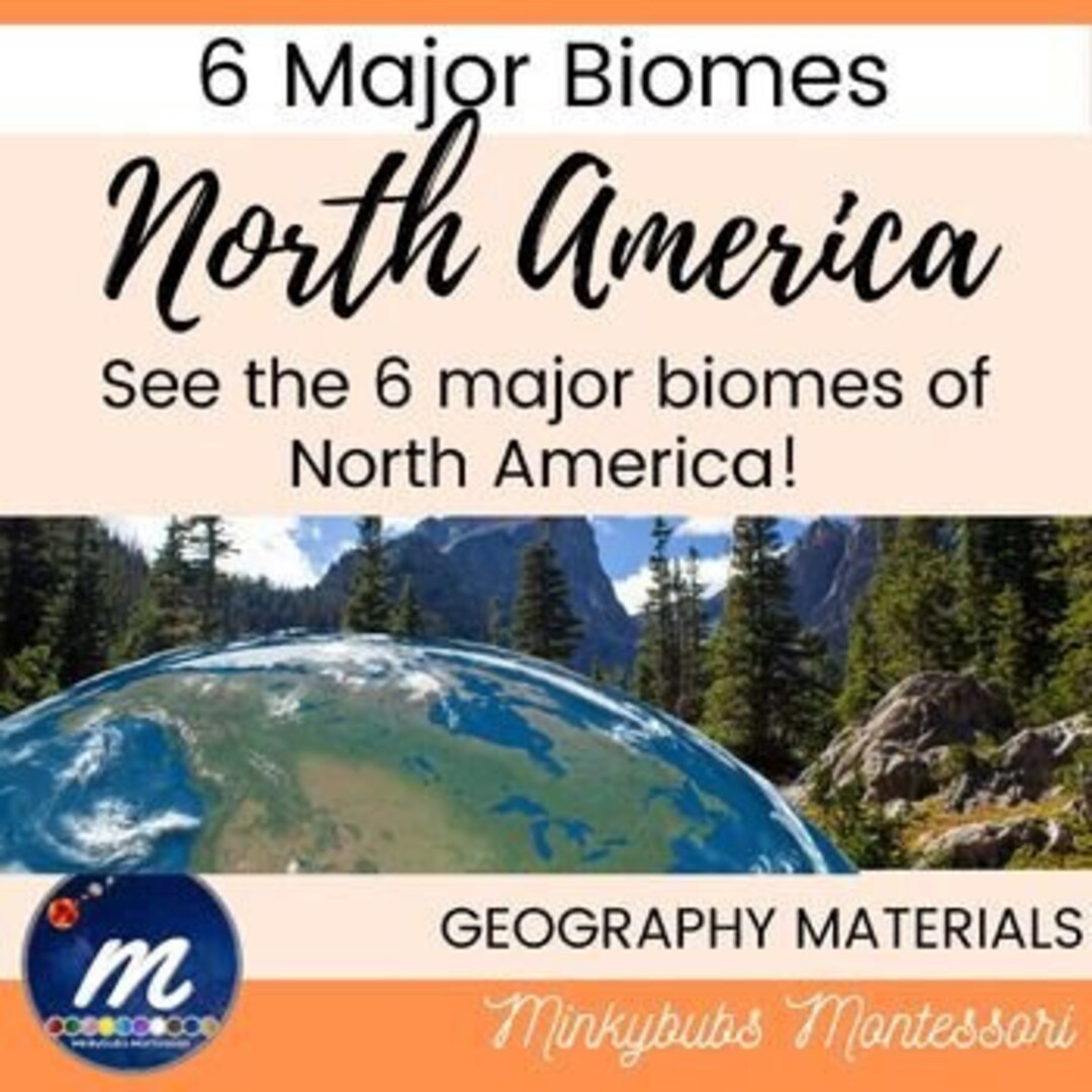 Biomes of North America 3 Part Cards - Etsy