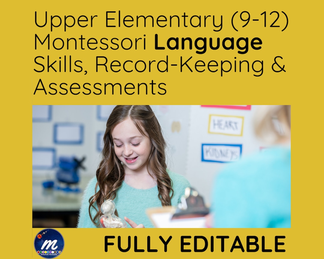 Montessori UPPER ELEMENTARY LANGUAGE Record Keeping Language Yr 4 5 6 ...