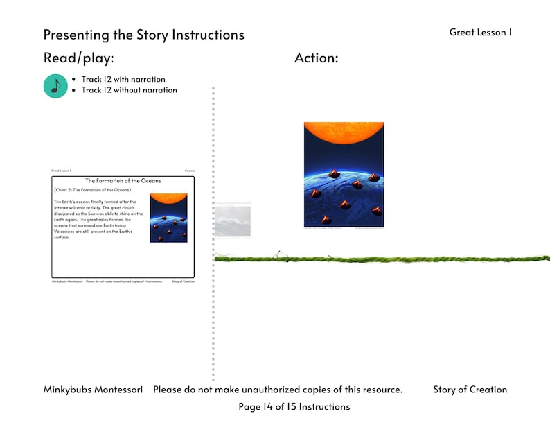 Montessori Story of Creation of Universe First Great Lesson - Etsy