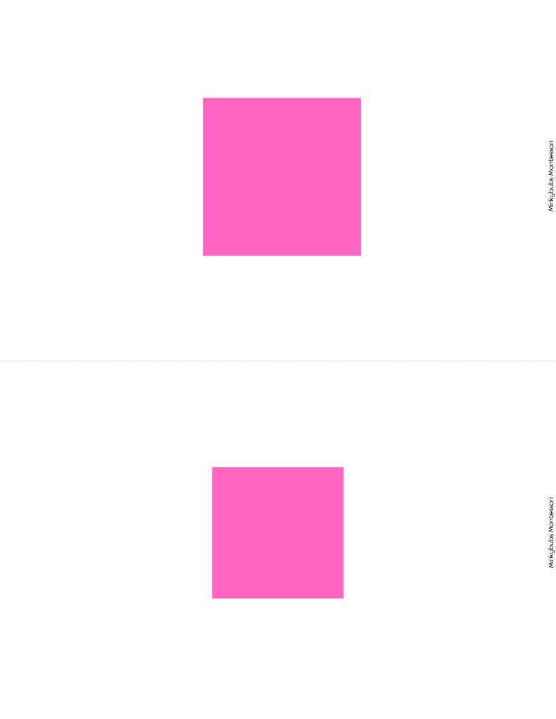 Pink Tower Extension Cards Set 1 - Print & Go! - Etsy