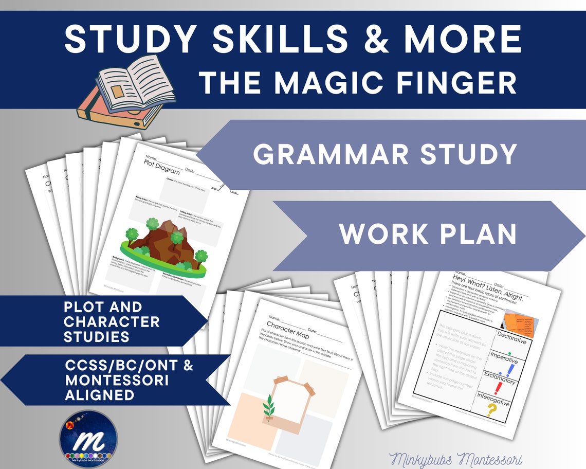 The Magic Finger Novel Study Roald Dahl No Prep Unit Study Print ...