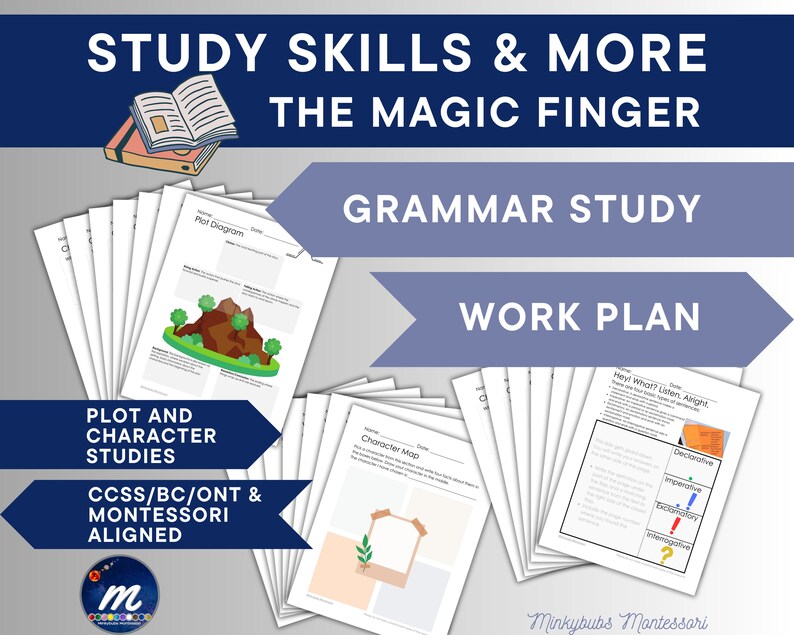 The Magic Finger Novel Study Roald Dahl No Prep Unit Study Print ...