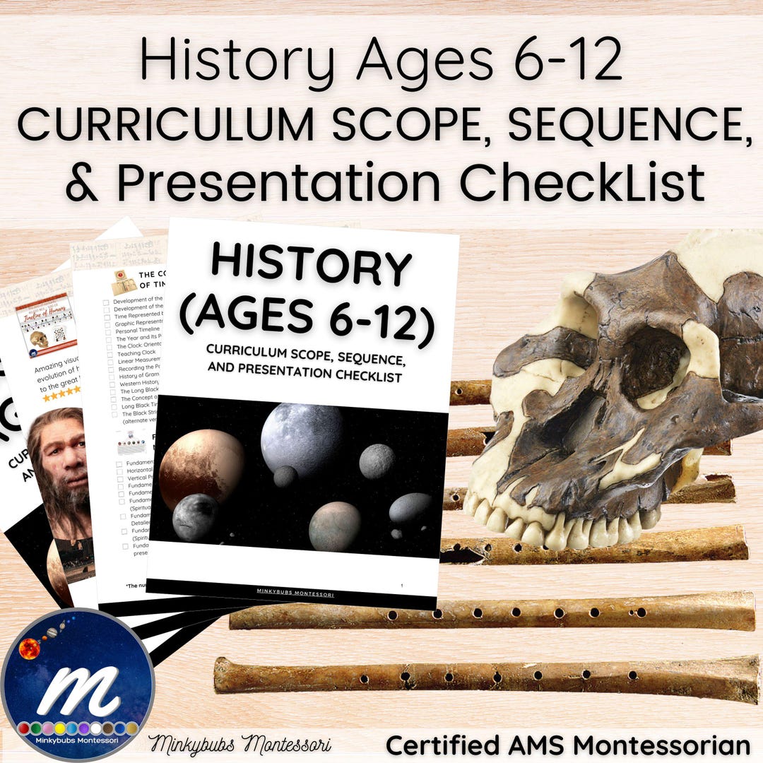 Montessori HISTORY CHECKLIST • Full 6-year Scope & Sequence • Lower AND ...