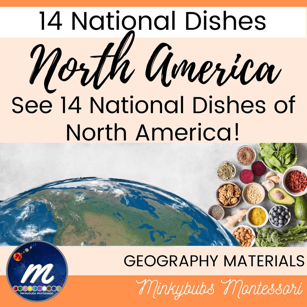 National Foods of North America 3 4 and 5 Part Cards - Etsy