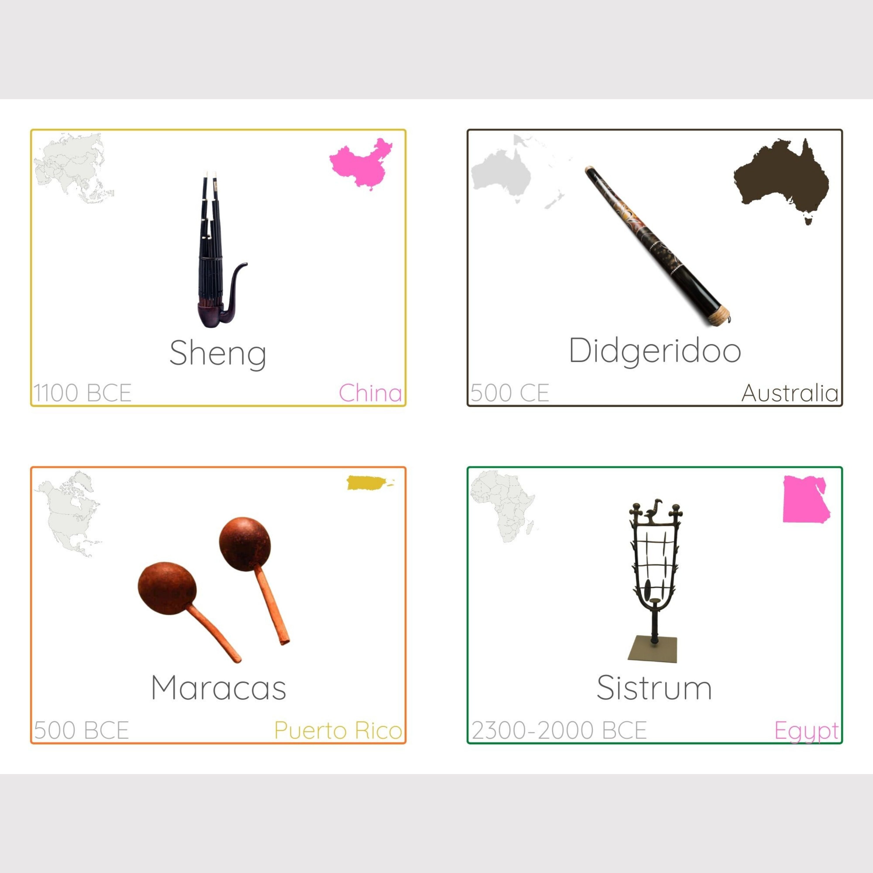 Music Posters Ancient Instruments Posters Classroom Decor Bulletin ...