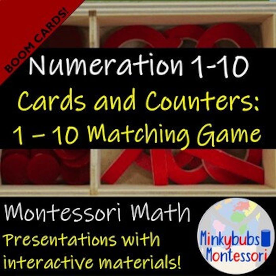 Cards and Counters Matching Game Boom Cards Distance Learning ...