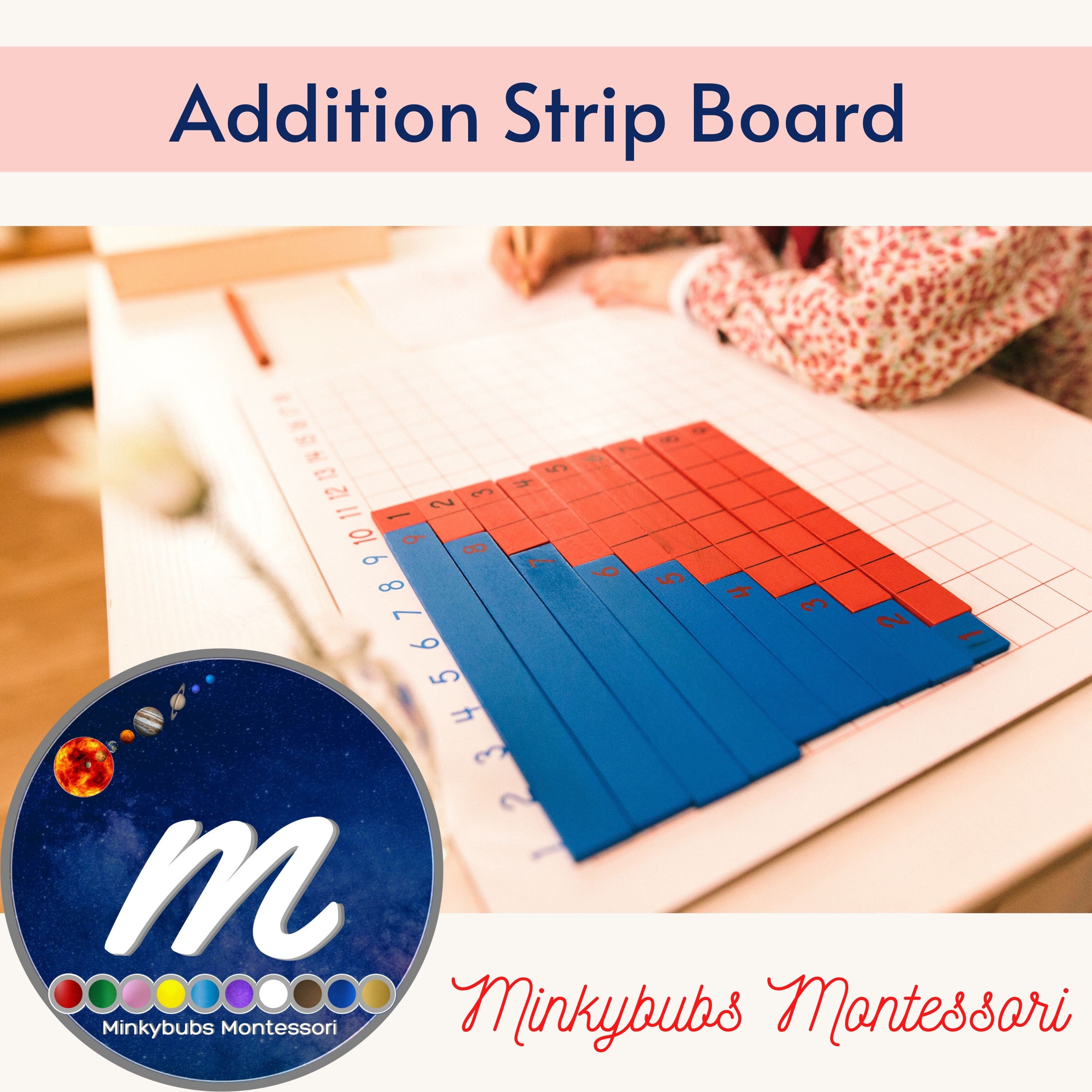 Addition Strip Board Printable Material - Print & Go! - Etsy