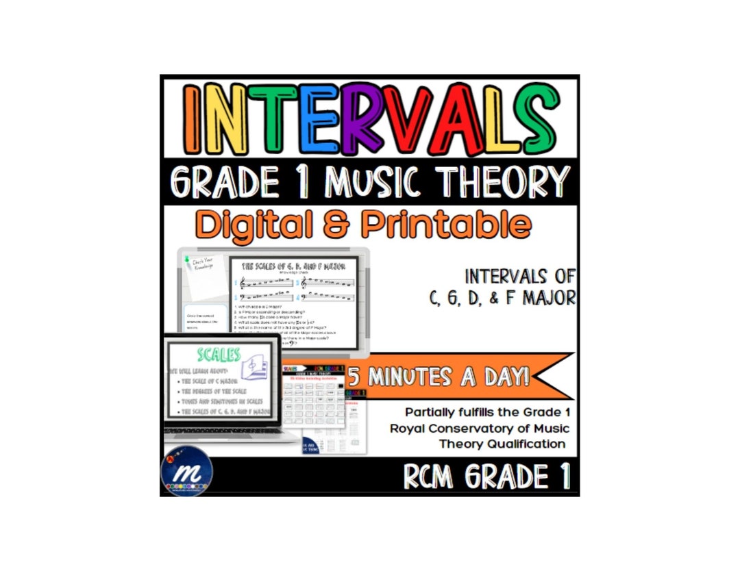 Music Theory INTERVALS No Prep Activities Bell Ringers Starters Work ...