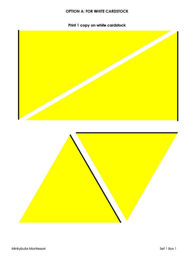 Constructive Triangles Rectangular Colored Set 1 Box 1 Printable ...