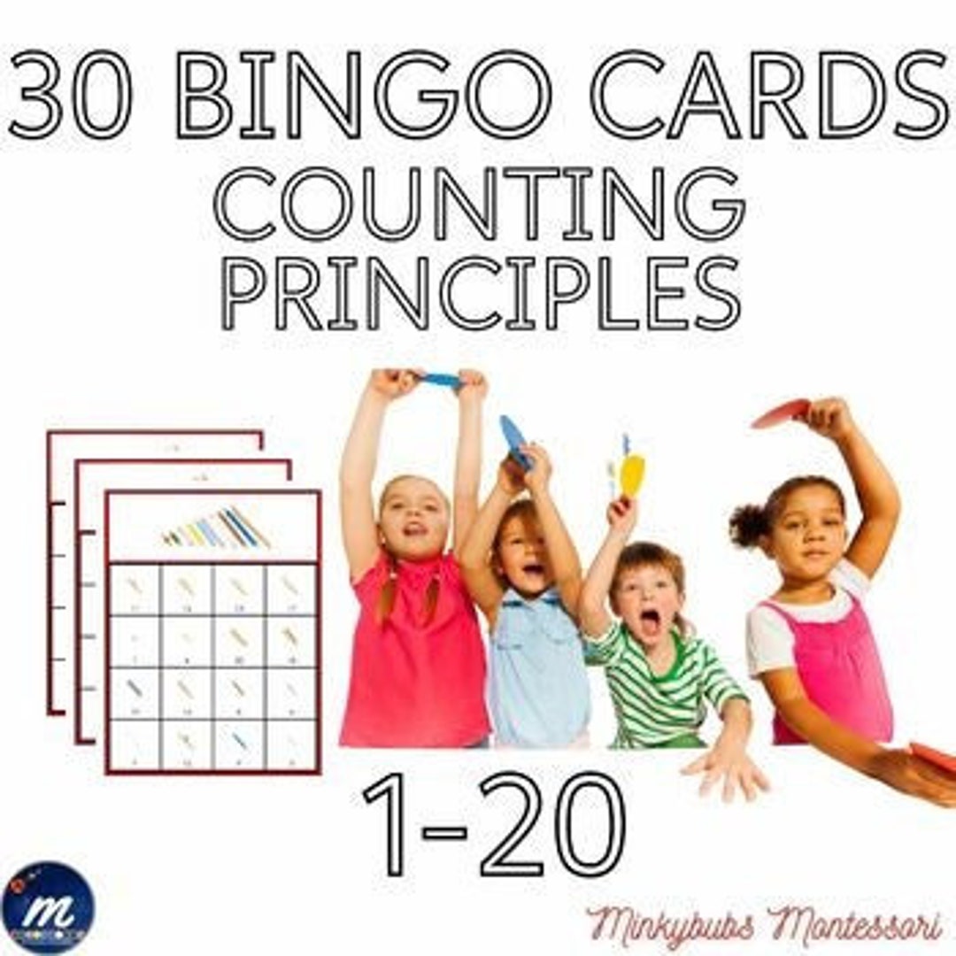 Bingo Counting to 20 Montessori Number Sense Game - Etsy