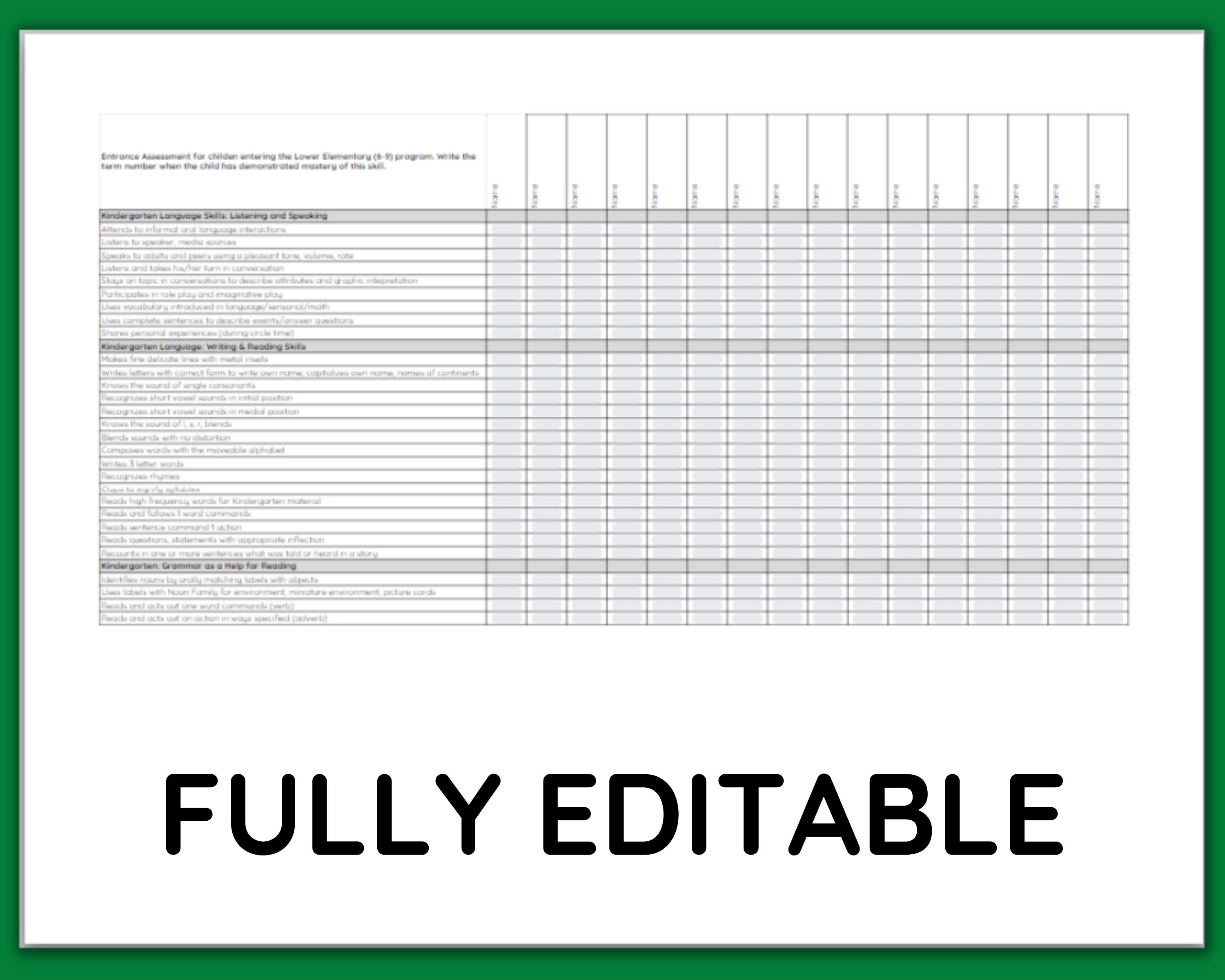 Montessori LOWER ELEMENTARY Record Keeping COSMIC Yr 1 2 3 Inc Lower El ...