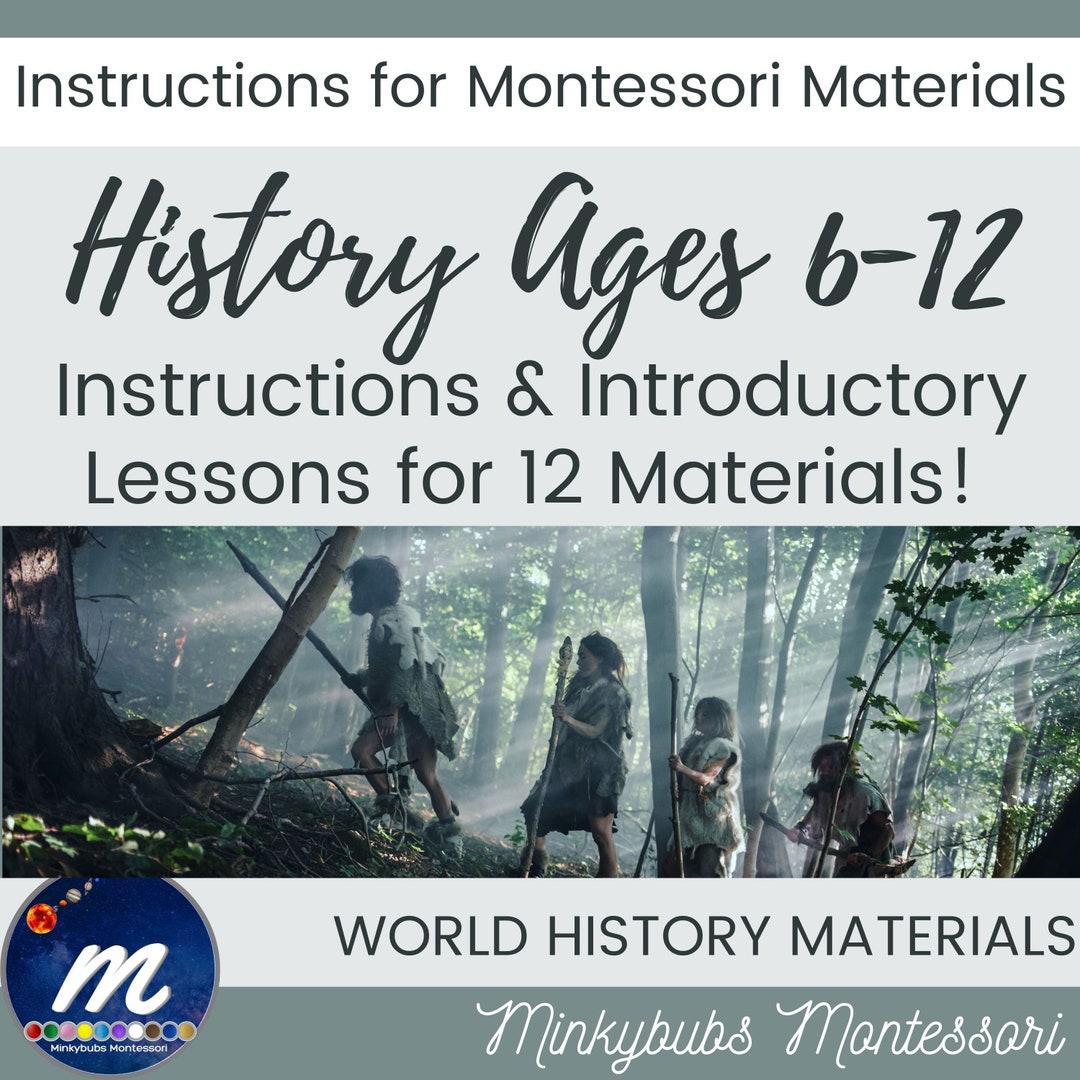 How to Use ALL HISTORY Materials Montessori With Basic Introduction - Etsy