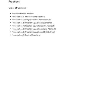 Montessori Fractions Introduction Math 1 Manual Lessons Part 1 of 2 - Etsy