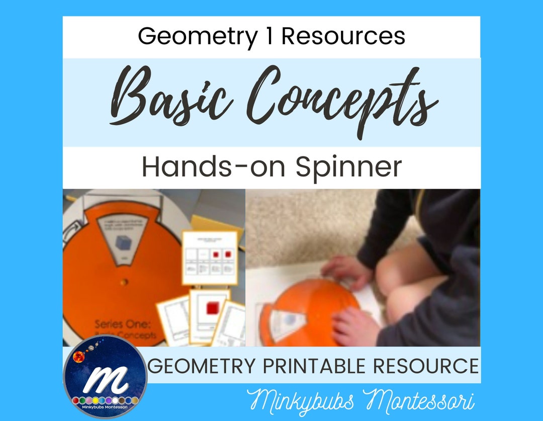 Geometry 1 Basic Concepts Movable Spinner Task Cards Resources Games ...
